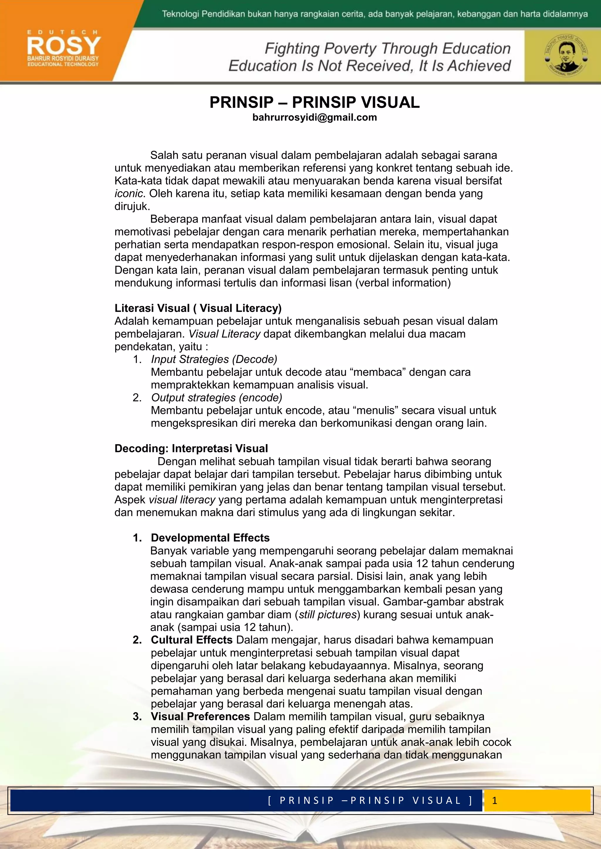 Prinsip visual | PDF