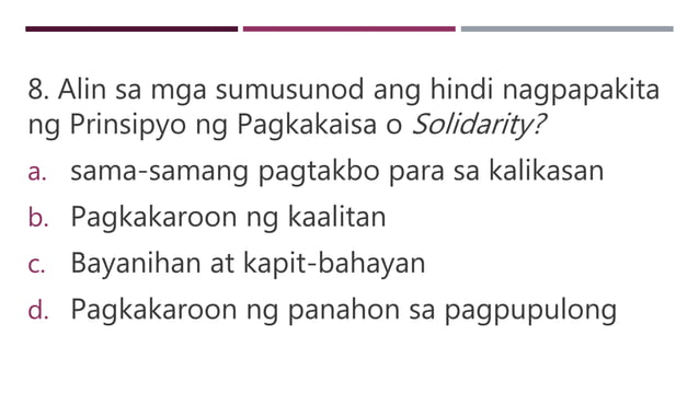 Edukasyon sa Pagpapakatao 9 YUNIT I - Prinsipyo ng Subsidiarity at ...
