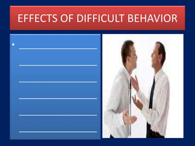 Human Skills in Managing Difficult People | PPT