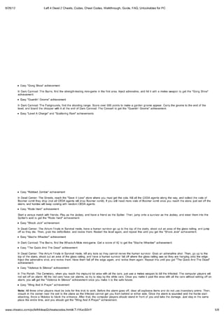 Print left 4 dead 2 cheats, codes, cheat codes, walkthrough, guide,…