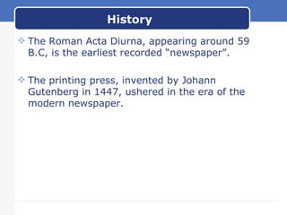 Print Media | PPT