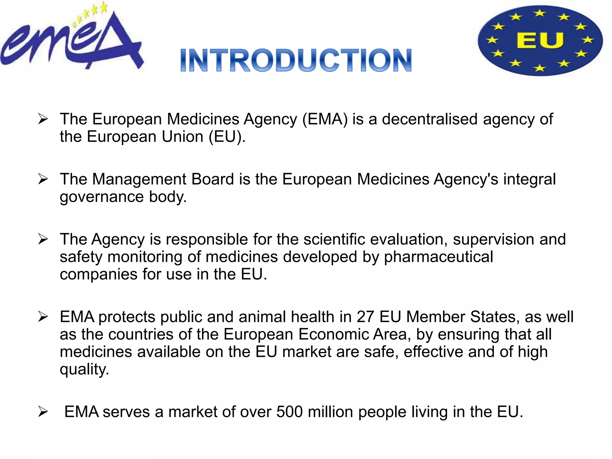 EUROPEAN MEDICAL AGENCY | PPTX