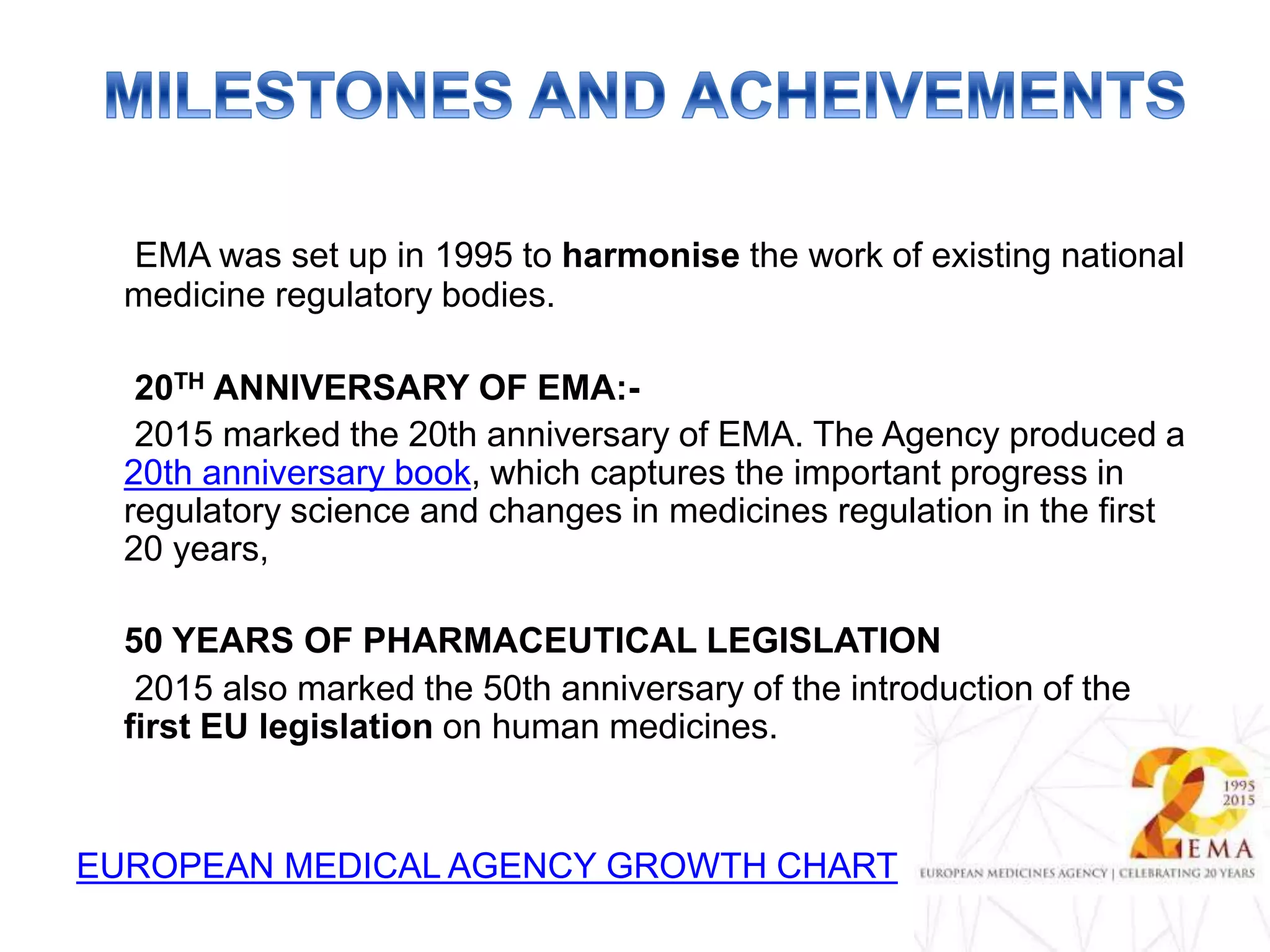 EUROPEAN MEDICAL AGENCY | PPTX