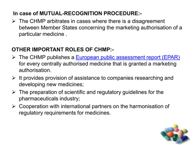 EUROPEAN MEDICAL AGENCY | PPTX | Pharmaceutical Industry | Industries