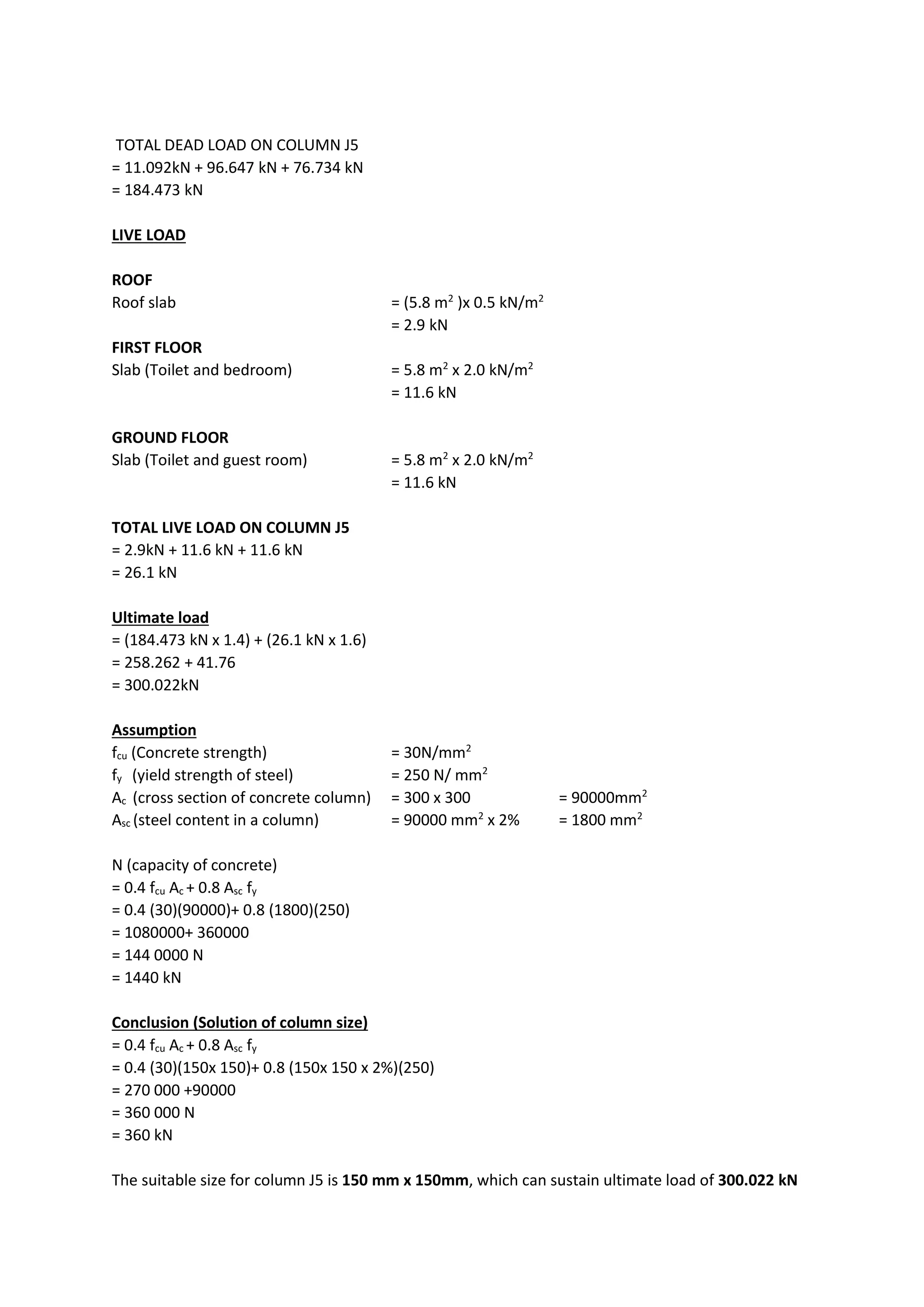 Building Structure calculation | PDF
