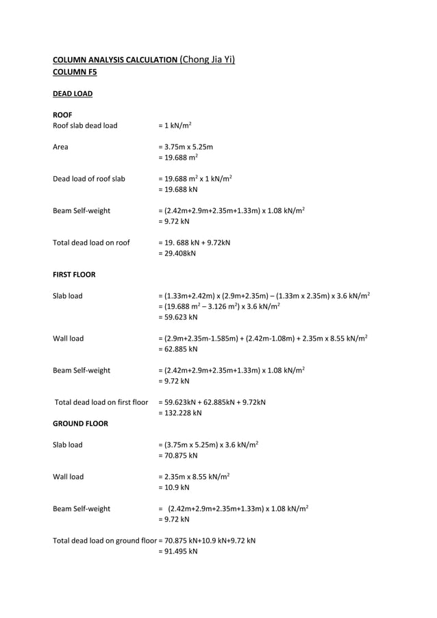 Building Structure calculation | PDF