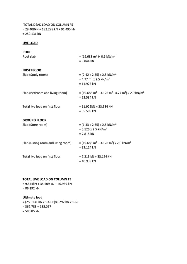 Building Structure calculation | PDF