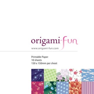 origami Printable paper | PDF | Scrapbooking | Arts and Crafts