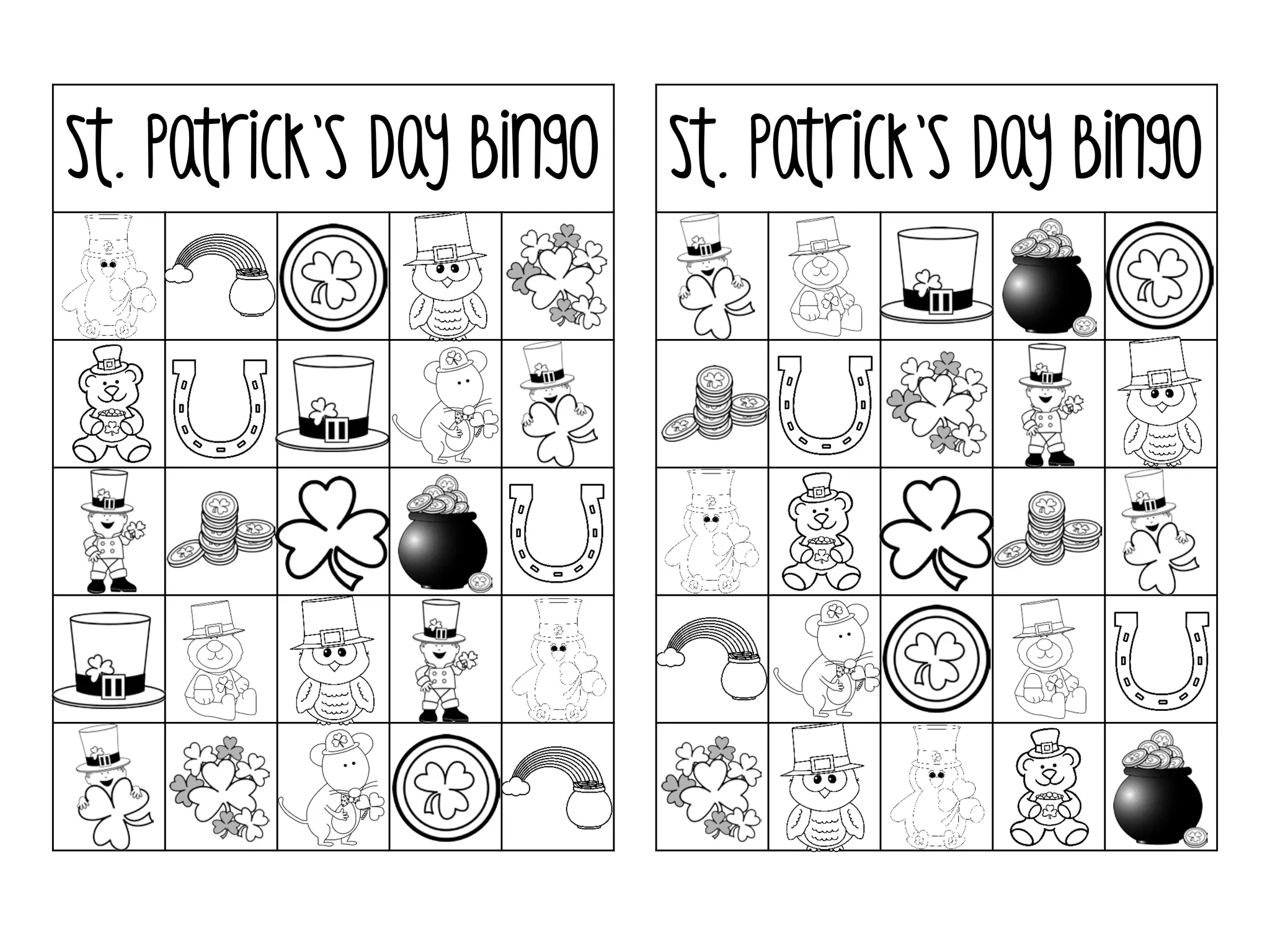 Printable st-patricks-day-bingo | PDF