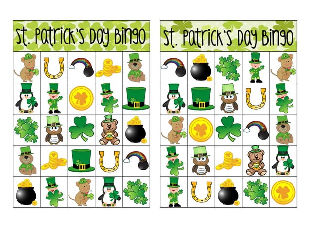 Printable st-patricks-day-bingo | PPT