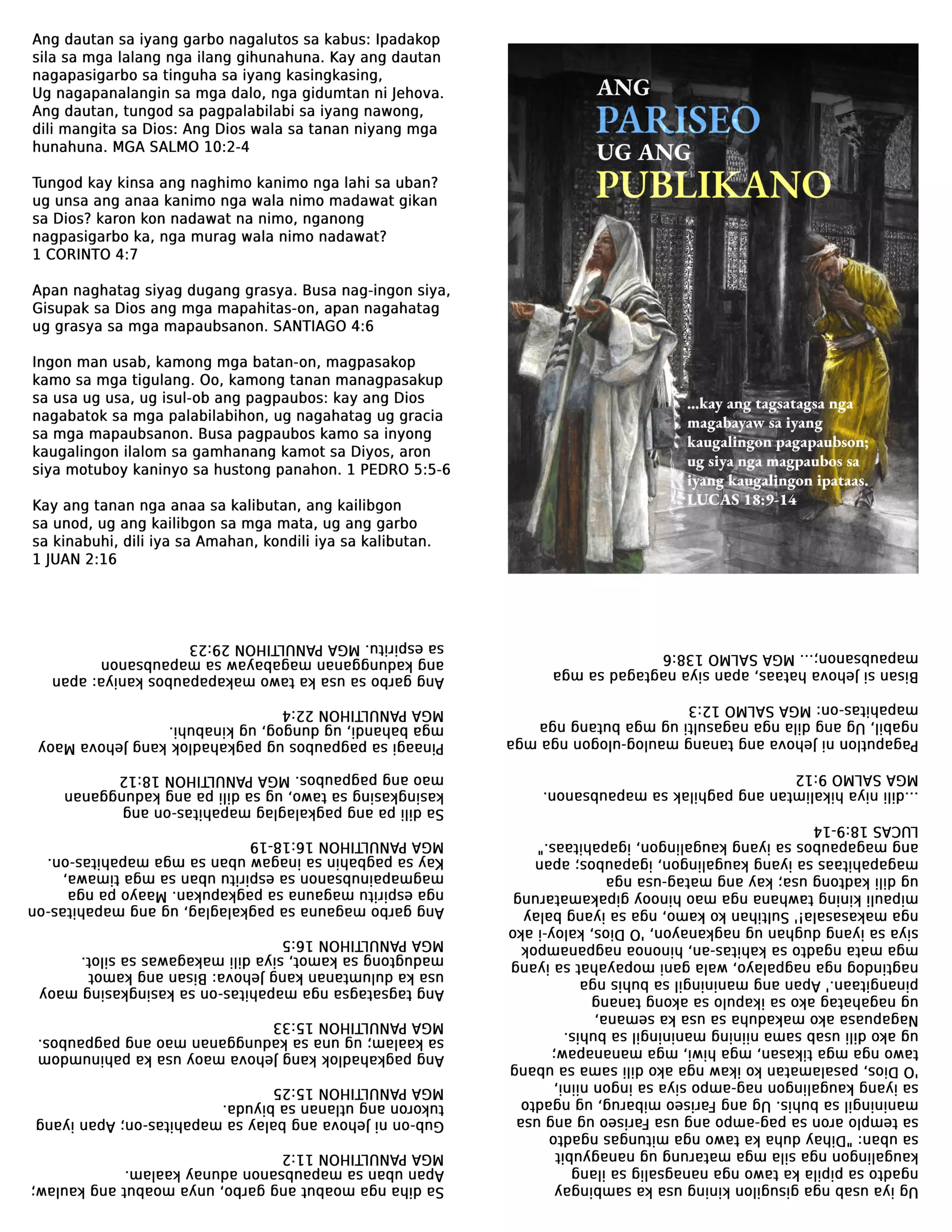 Cebuano Printable Pride and Humility Tract (Letter Size - 8.5 x 11 ...