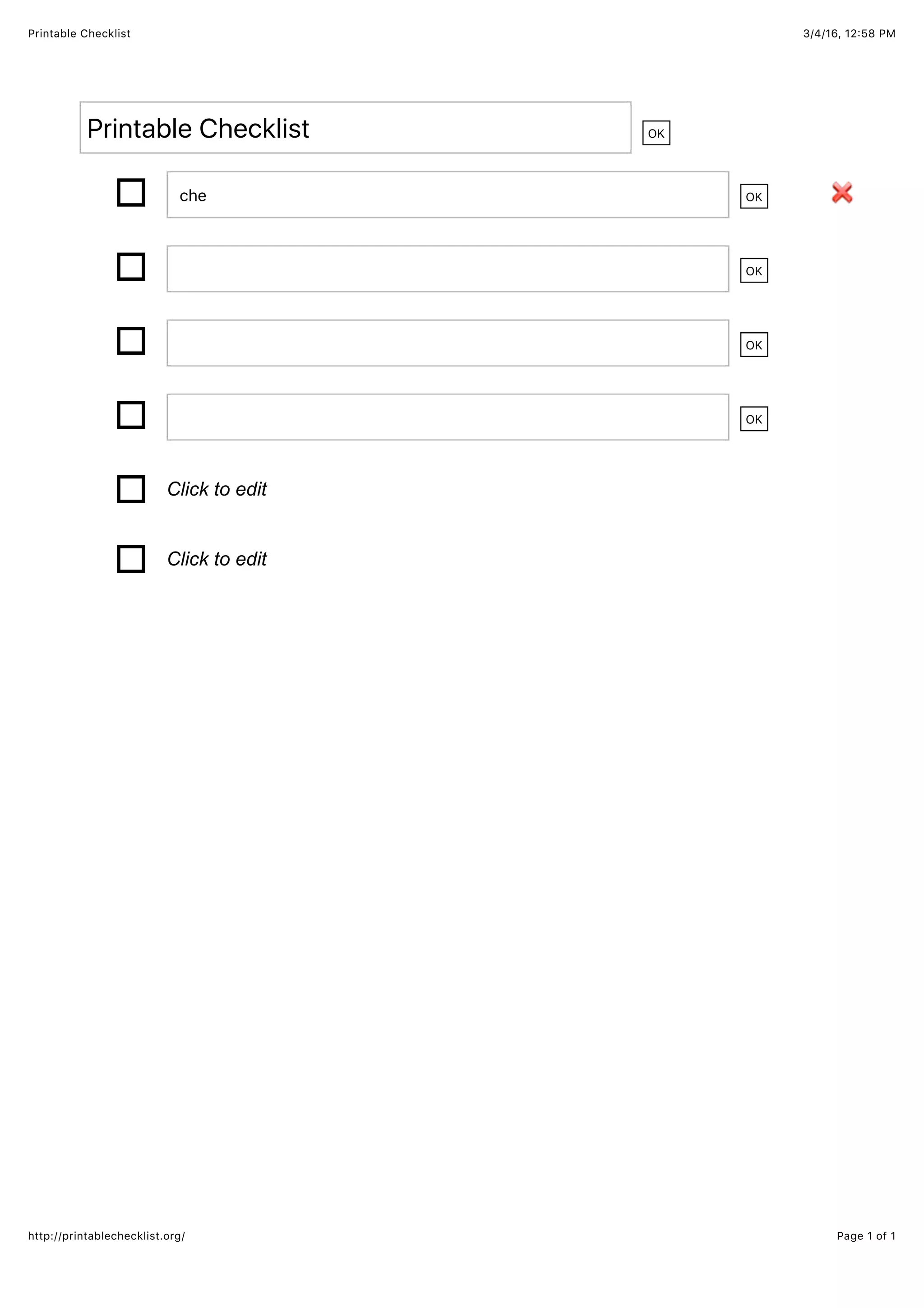 Printable checklist | PDF