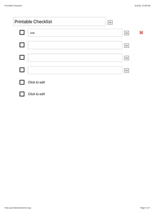 Printable checklist | PDF
