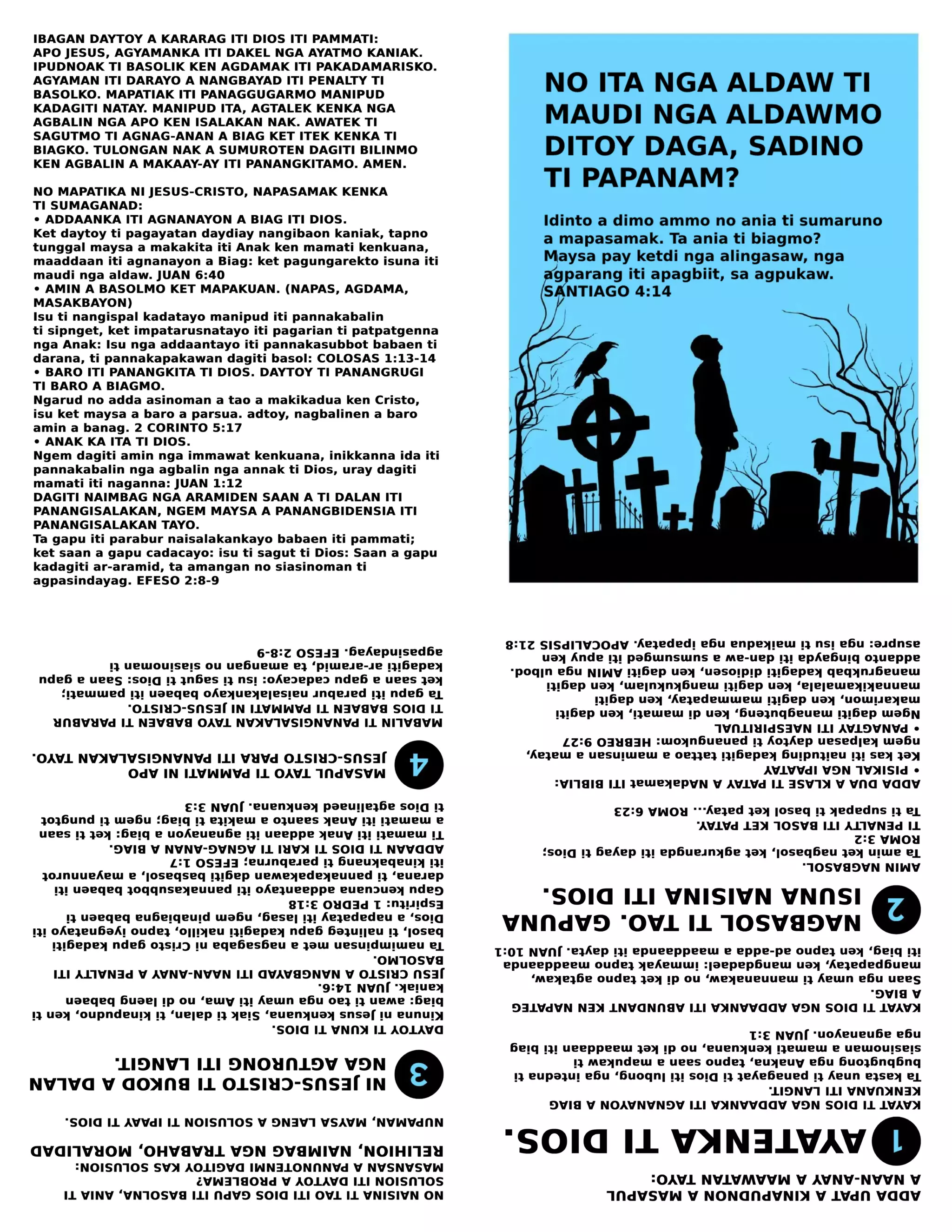 Ilocano Printable Last Day Gospel Tract (Letter Size - 8.5 x 11 inches ...