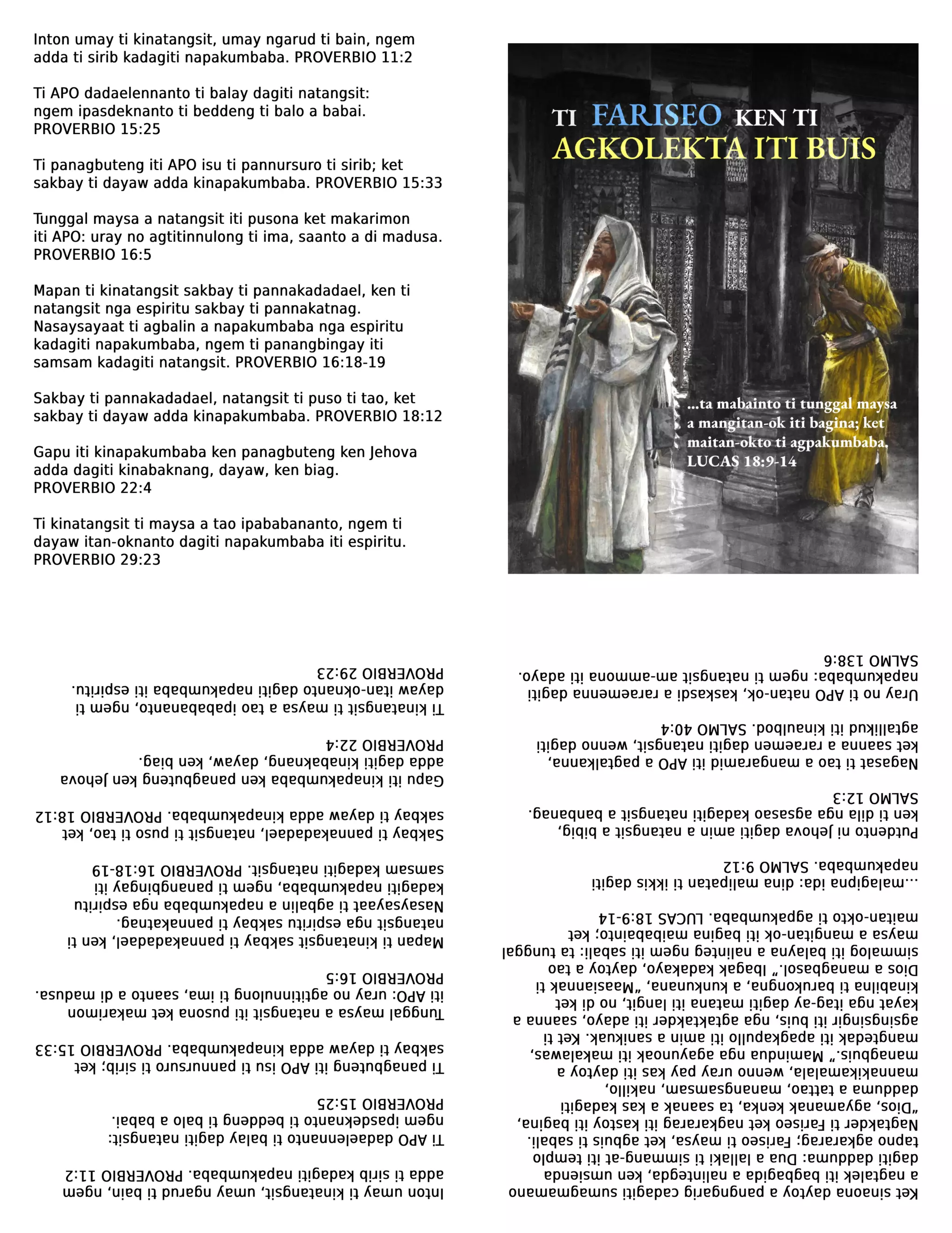 Ilocano Printable Pride and Humility Tract (Letter Size - 8.5 x 11 ...