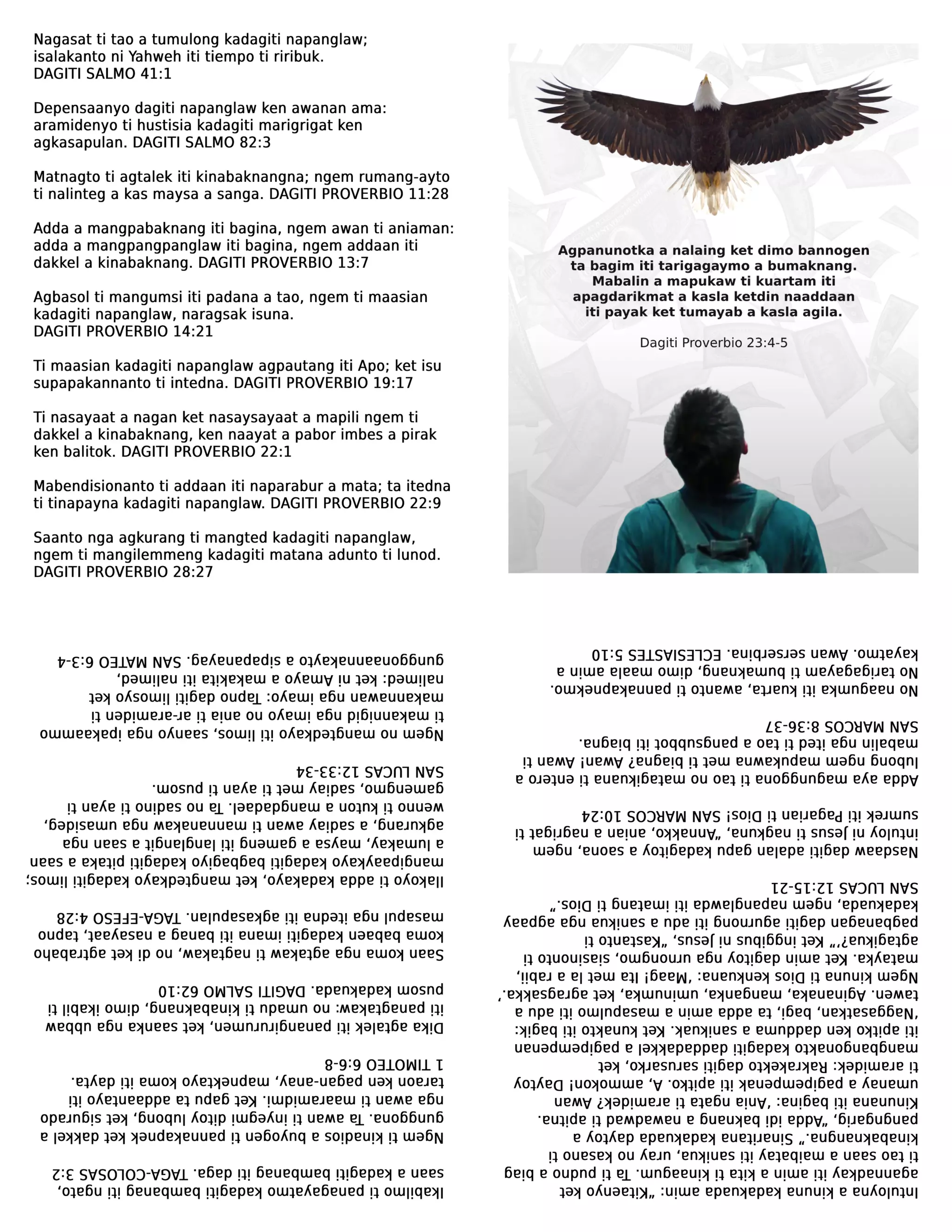 Ilocano Printable True Riches Tract (Letter Size - 8.5 x 11 inches) | PDF