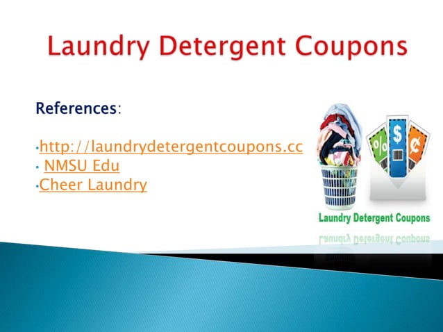Printable laundry detergent discount coupons | PPT