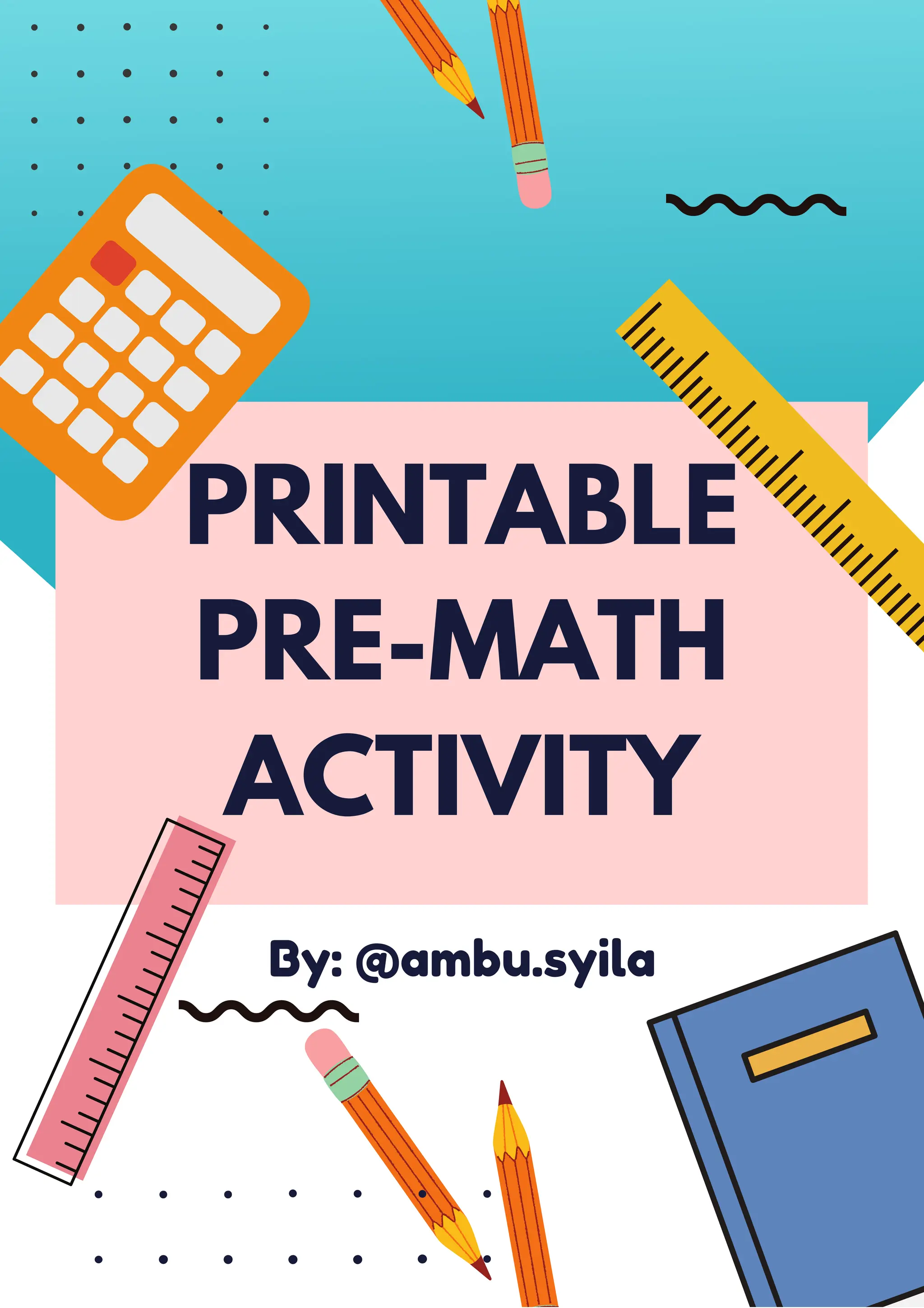 Printable anak-anak Pre-Math benda sekitar.pdf