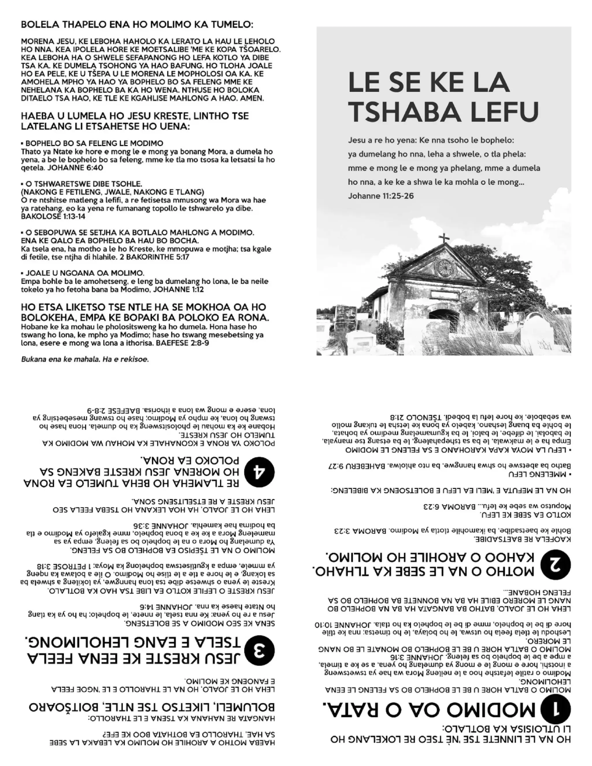 Printable Sesotho Gospel Tract - Do Not Fear Death.pdf