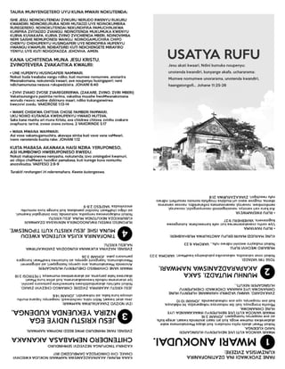 Printable Shona Gospel Tract - Do Not Fear Death.pdf