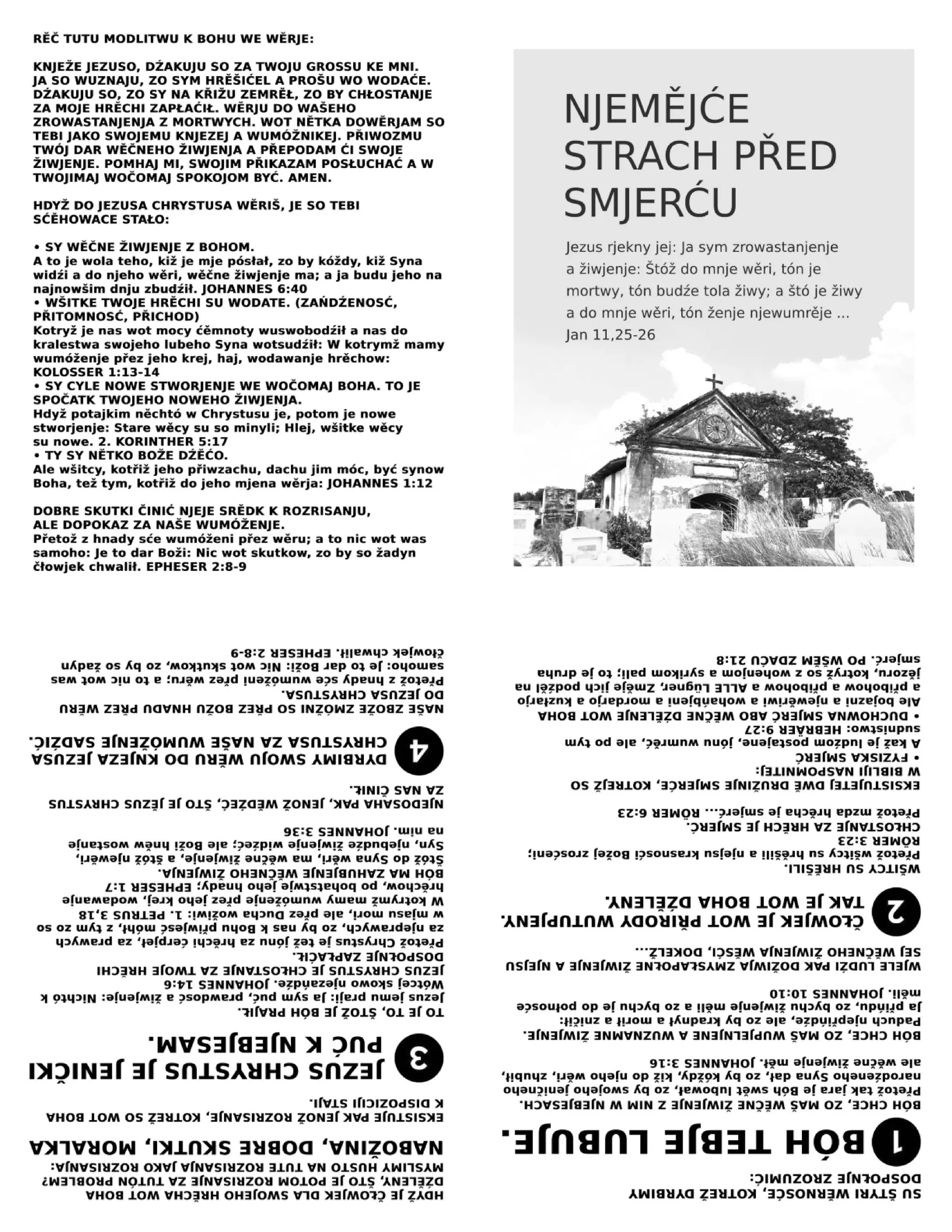 Printable Upper Sorbian Gospel Tract - Do Not Fear Death.pdf