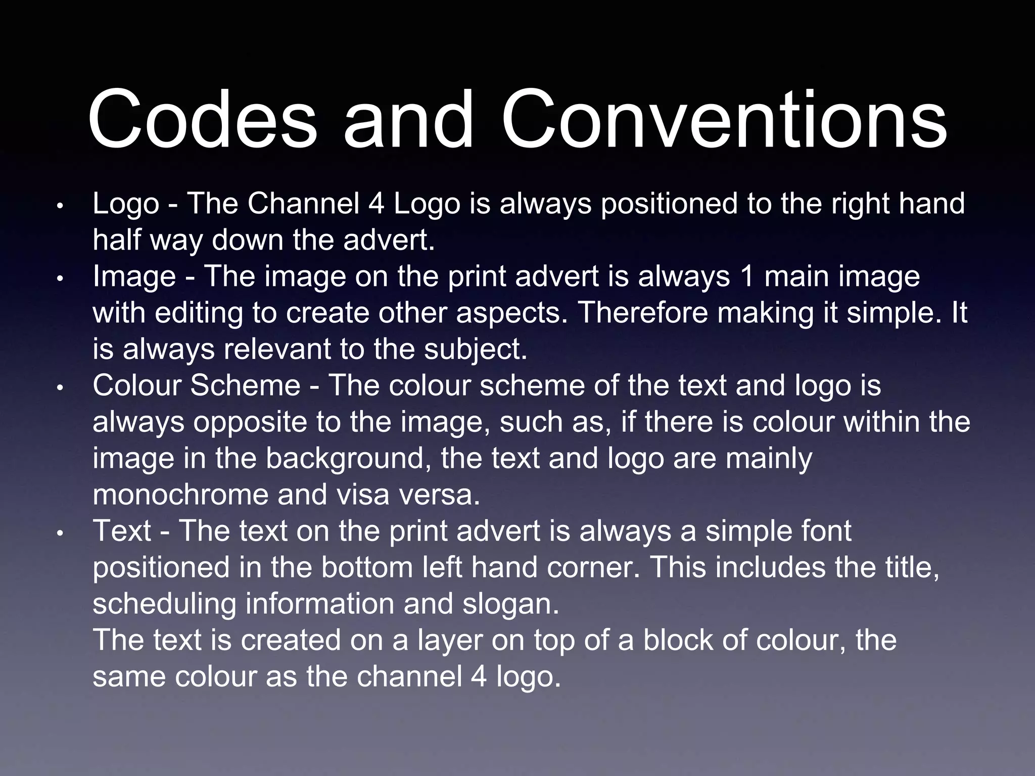 Print Advertisement Codes and Conventions | PPT