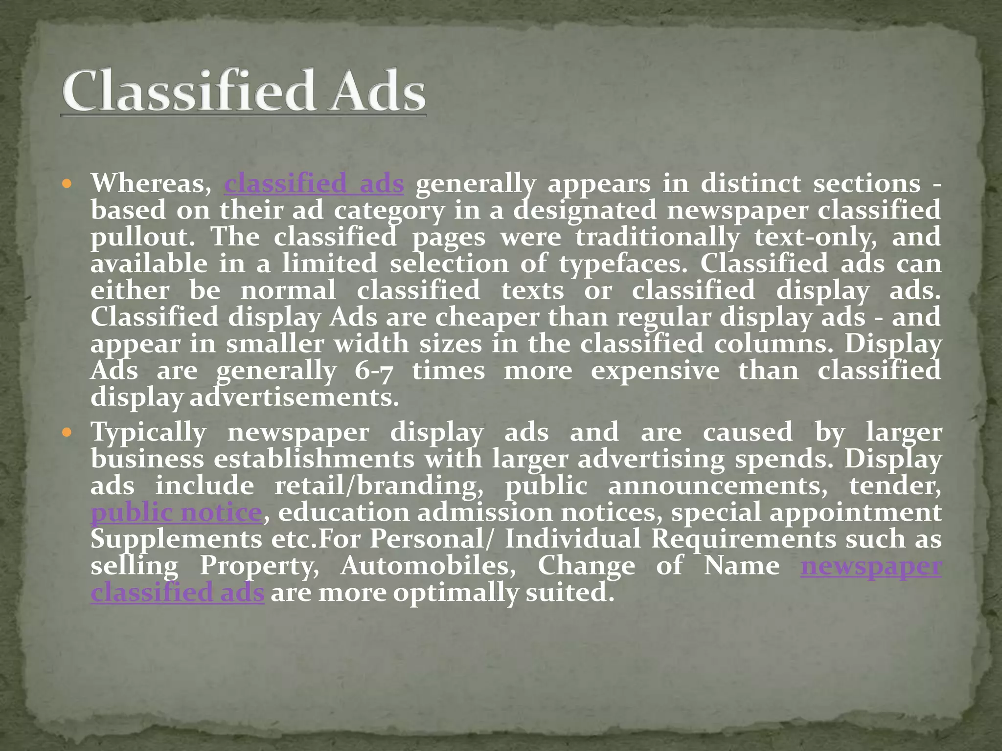 Print advertising | PPTX