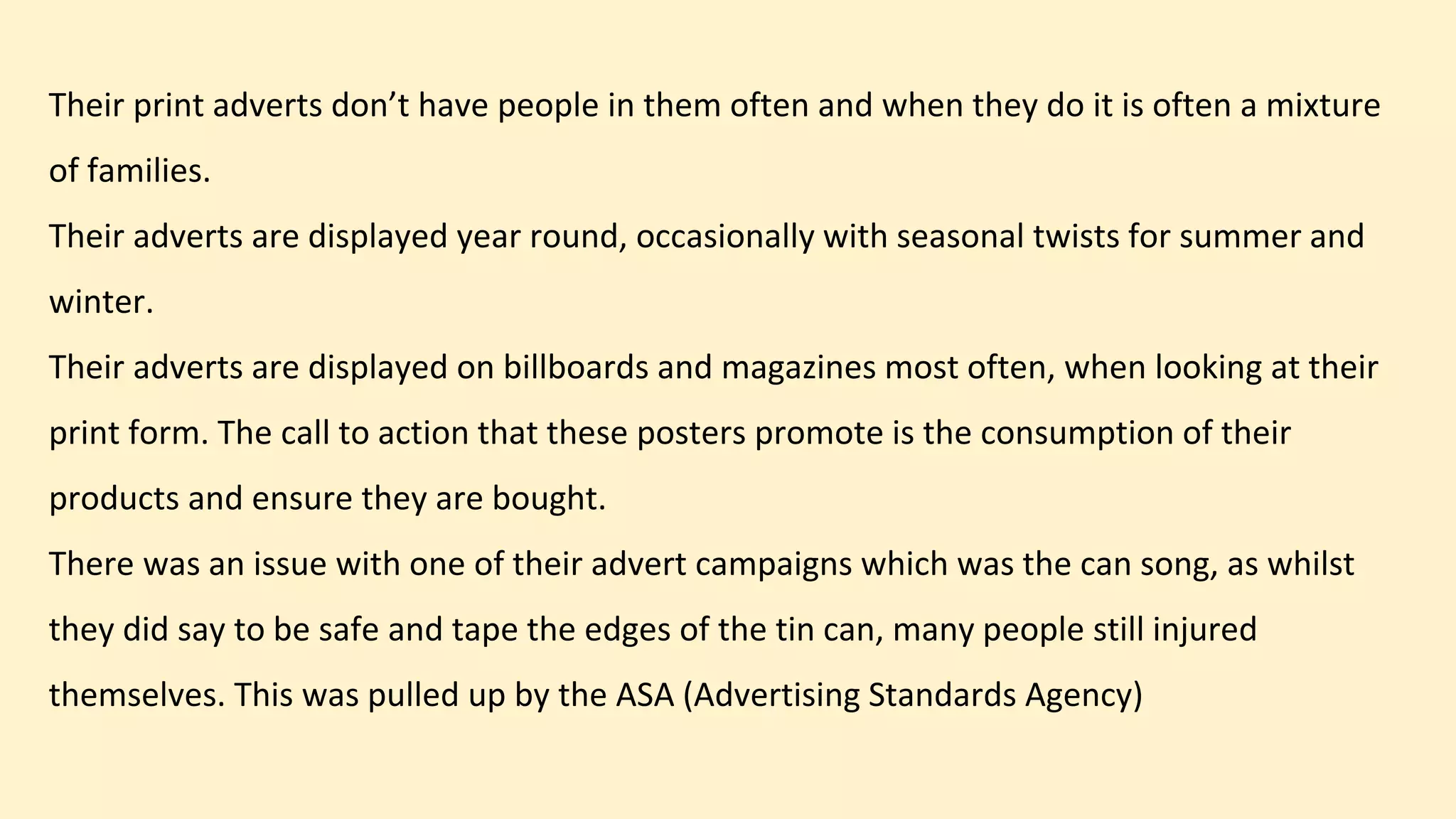 Print advert analysis | PPT