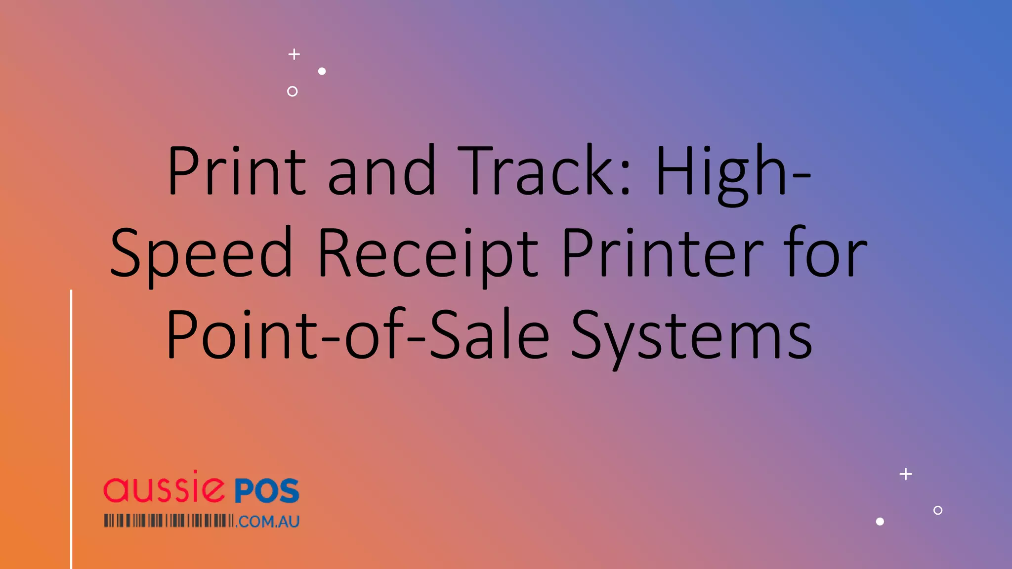 Print and Track High-Speed Receipt Printer for Point of Sale Systems ...