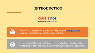 Print and Track High-Speed Receipt Printer for Point of Sale Systems ...