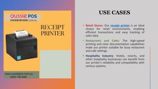 Print and Track High-Speed Receipt Printer for Point of Sale Systems ...