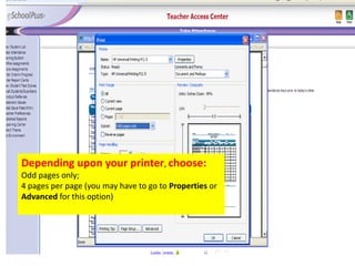 How to Print EOY Attendance Report | PPT