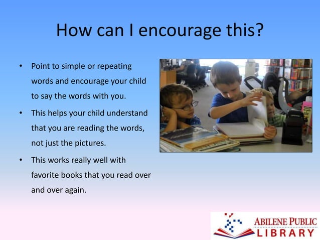 Early Literacy in Action: Print Awareness | PPTX