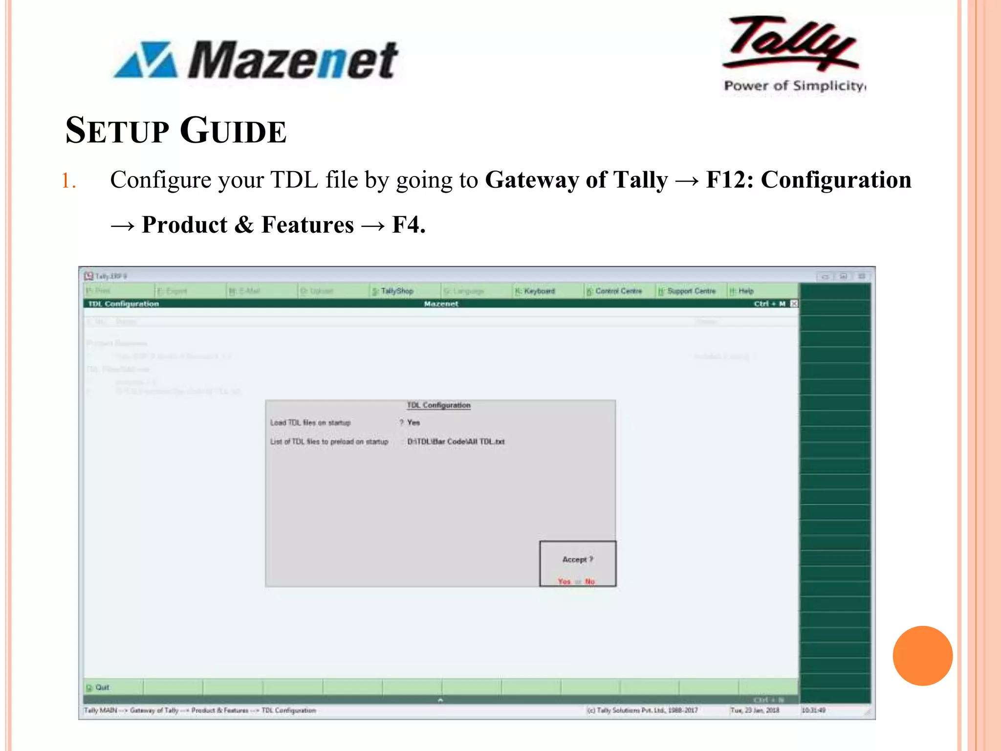 Print barcode using voucher- Mazenettechnologies | PPTX