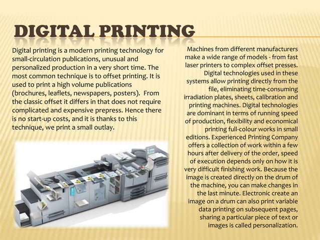 Print based media production | PPT