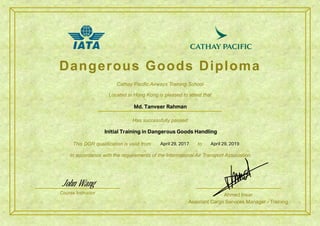 Dangerous Goods Diploma | PDF