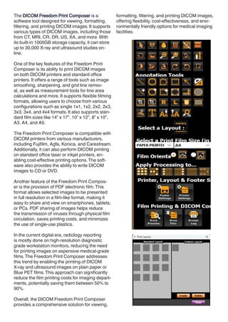 FREEDOM PRINT COMPOSER for X ray and ULTRASOUND | PDF