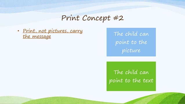 Print concepts-Kindergarten Common Core Benchmarks | PPT