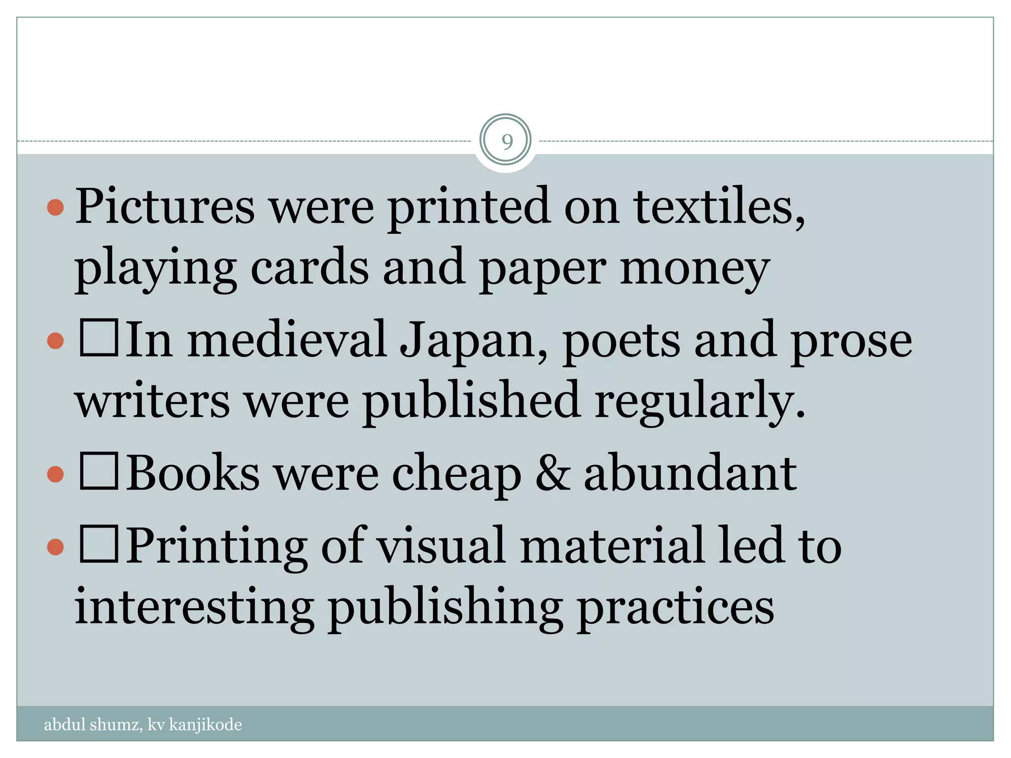 Print Culture and the Modern World. History class 10 CBSE | PDF