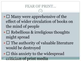 Print Culture and the Modern World. History class 10 CBSE | PDF