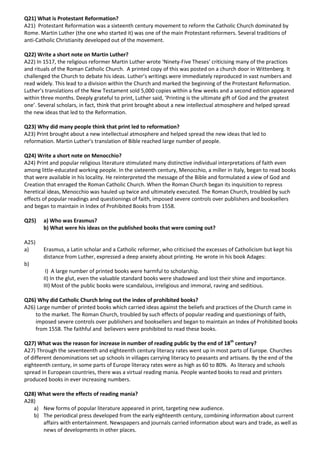 CBSE Class X Print Culture Notes | PDF
