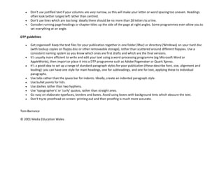 Print design checklist landscape view | PPT