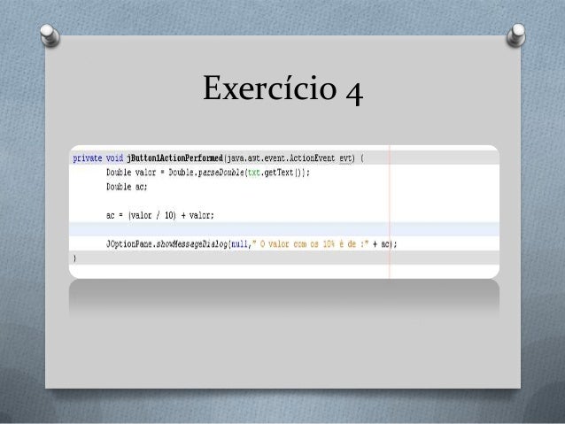 Exercicios de JAVA