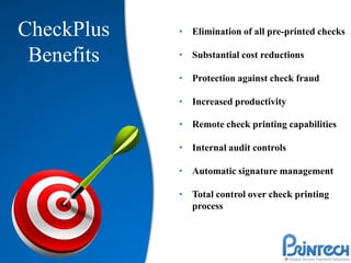 CheckPlus from Printech Global | PPT | Free Download