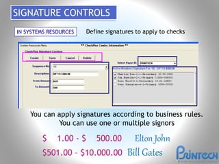CheckPlusCFO secure payment software from Printech Global | PPTX