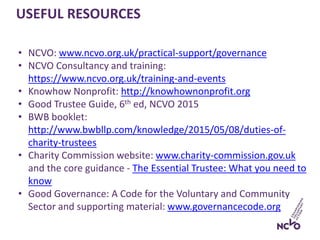 Trustee Conference AM2: What every trustee should know | PPTX