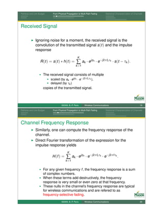 Wireless Channel Modeling - MATLAB Simulation Approach | PDF