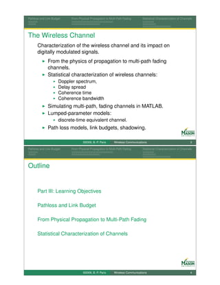 Wireless Channel Modeling - MATLAB Simulation Approach | PDF