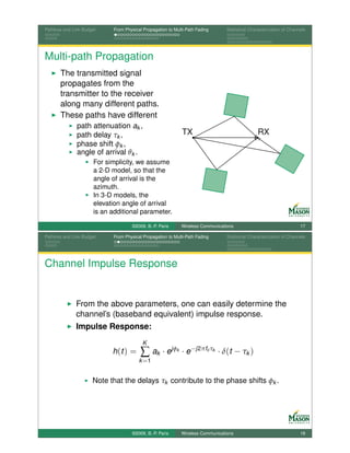Wireless Channel Modeling - MATLAB Simulation Approach | PDF