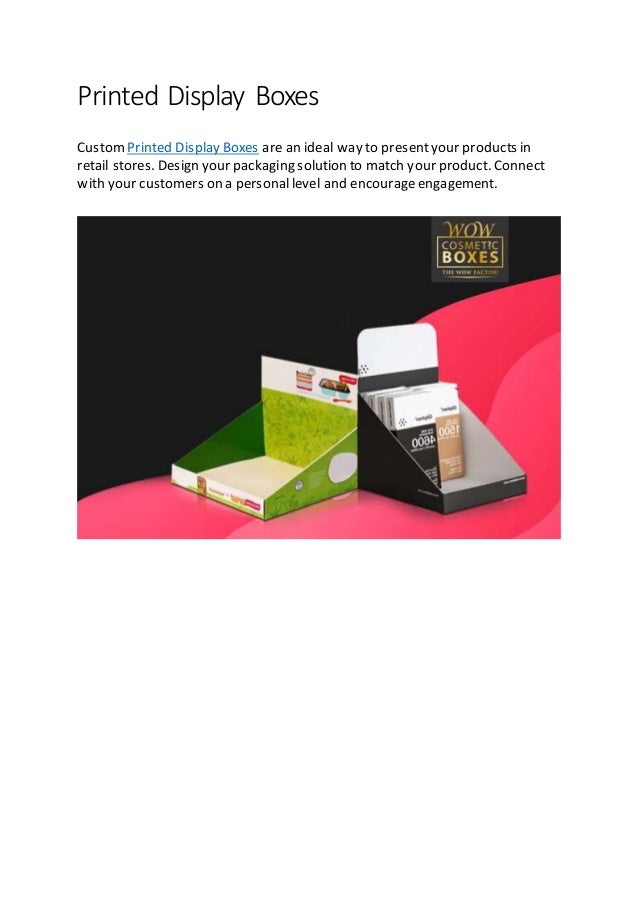 Printed display boxes | DOCX